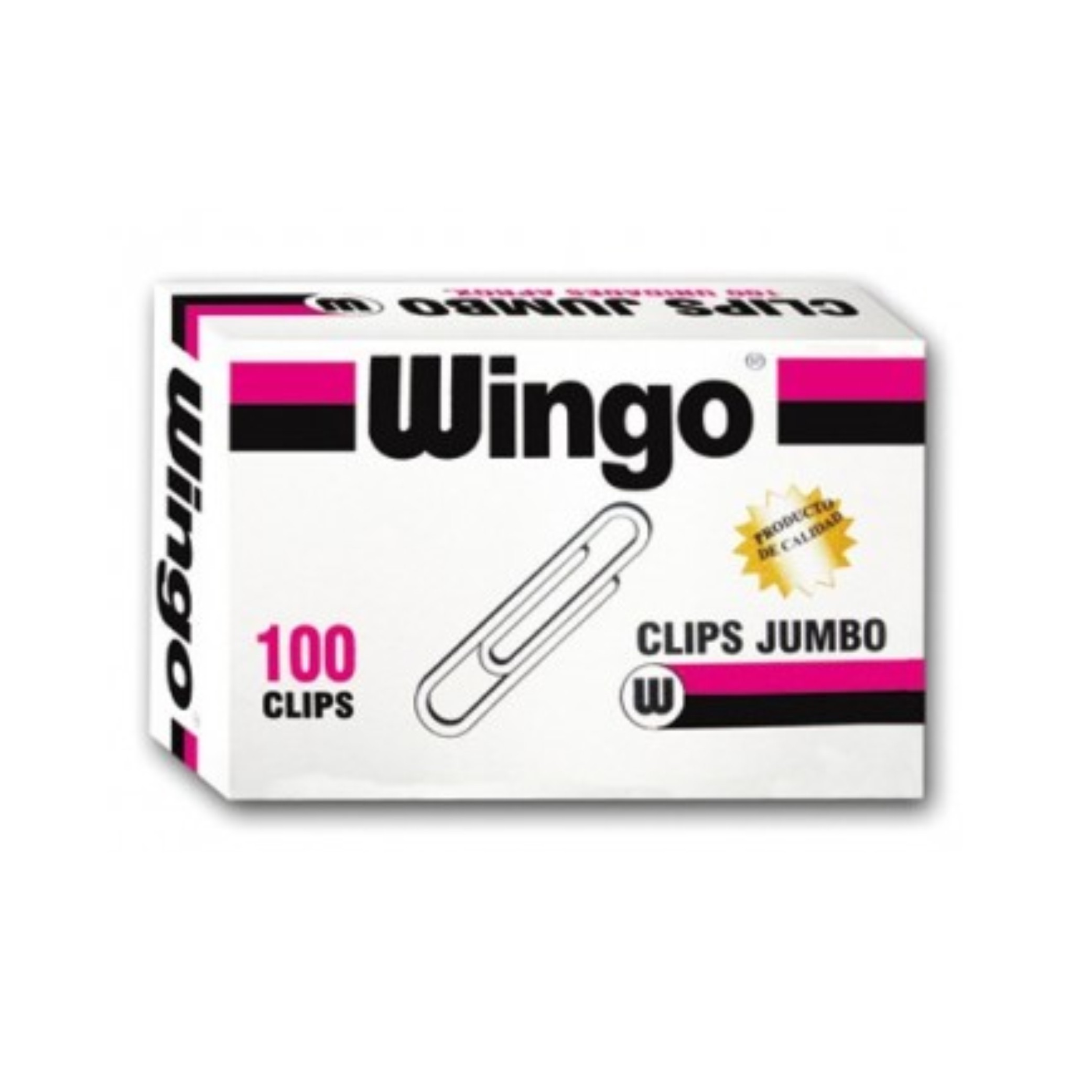 CLIP METALICO JUMBO CAJA X 100 UNIDADES WINGO 5100 :: Latina Import